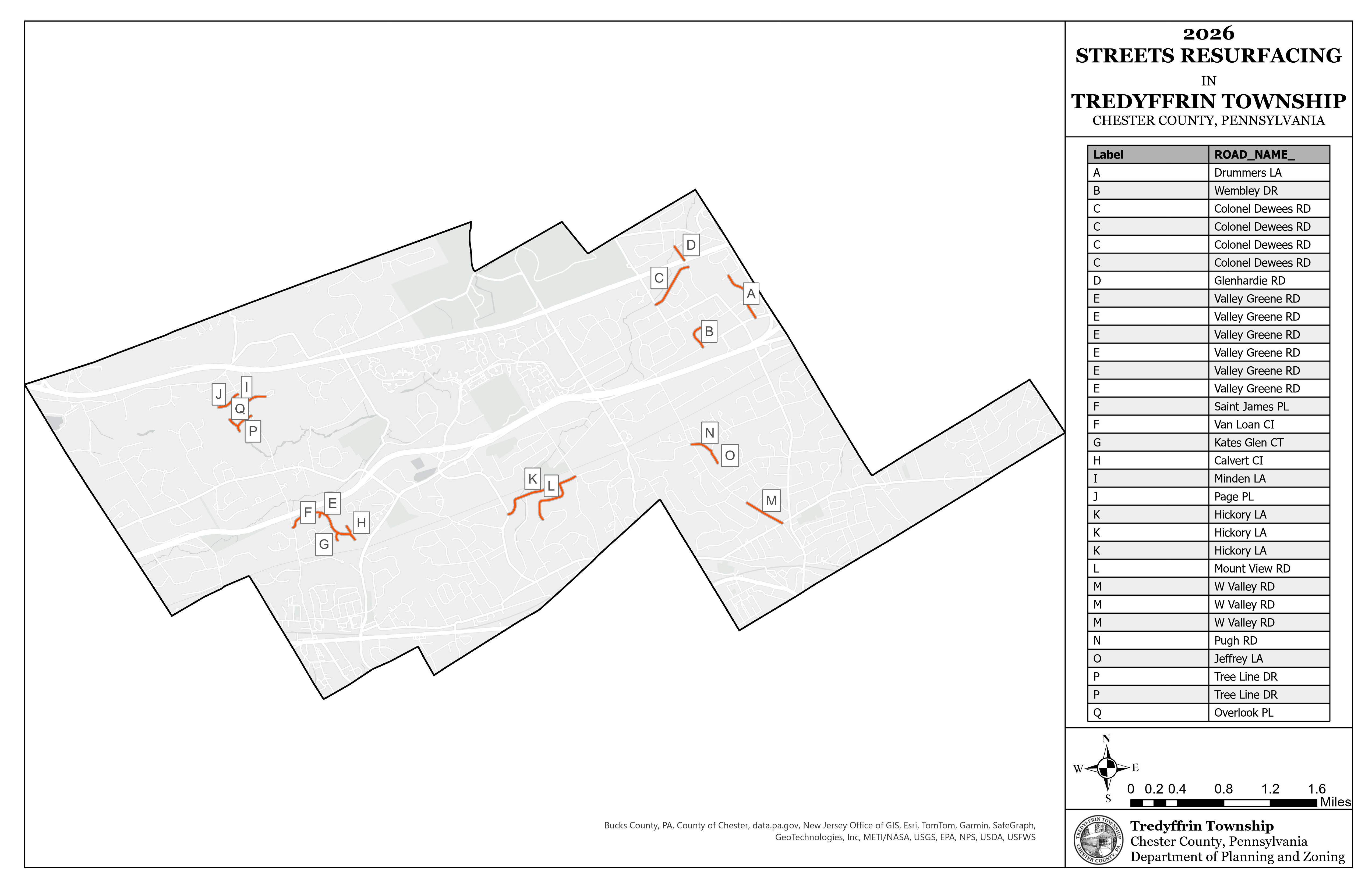 Street Maintenance Tredyffrin Township