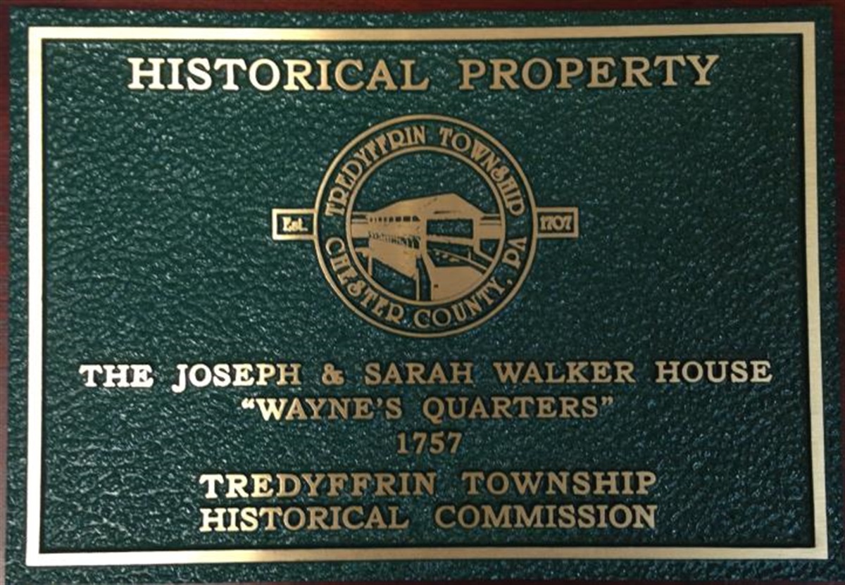 Historic Resource Plaque Program Tredyffrin Township